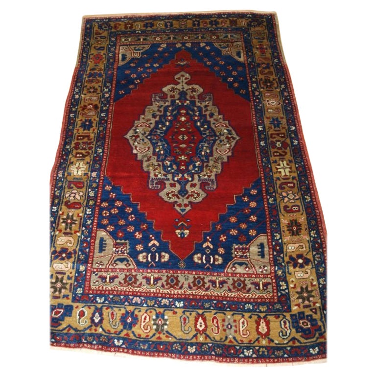Antique Turkish Taspinar Village Rug of Classic Medallion Design For ...