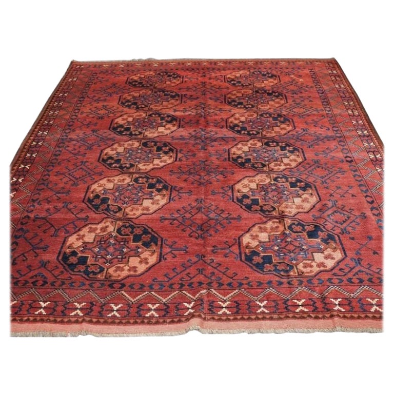 Antique Ersari Turkmen Main Carpet with Large Gul Design, circa 1880 ...