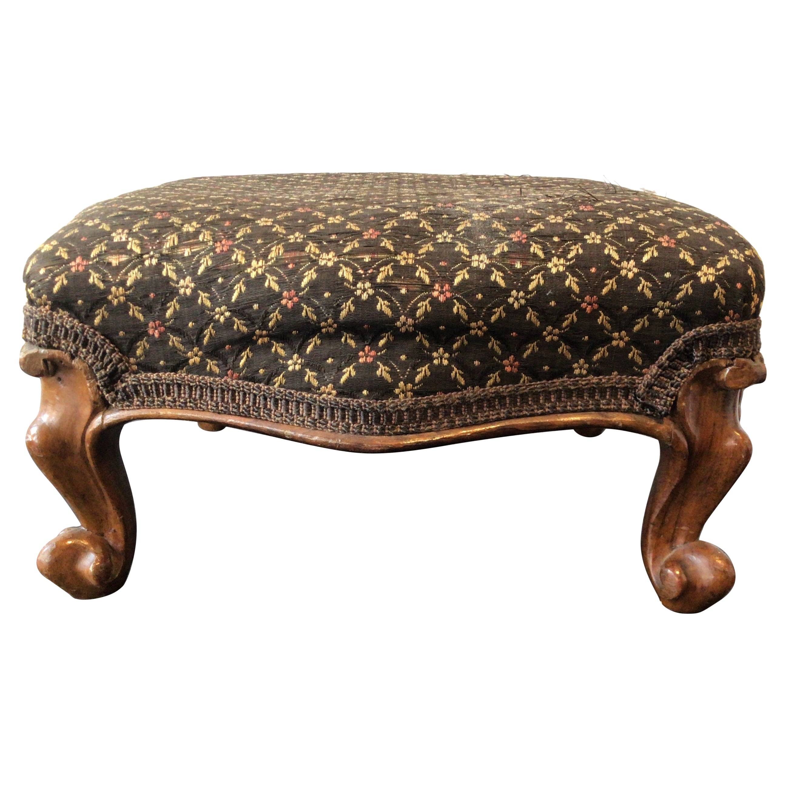 Antique Arts and Mission Oak Footstool circa 1910 at 1stDibs