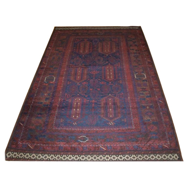 Antique Afghan Timuri Baluch Rug with Deep Rich Colours, circa 1880 For ...