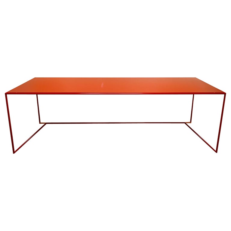Contemporary Lacquered Steel Table For Sale at 1stDibs