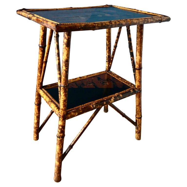 Edwardian "Tortoise Shell" Bamboo Side Table For Sale at 1stDibs ...