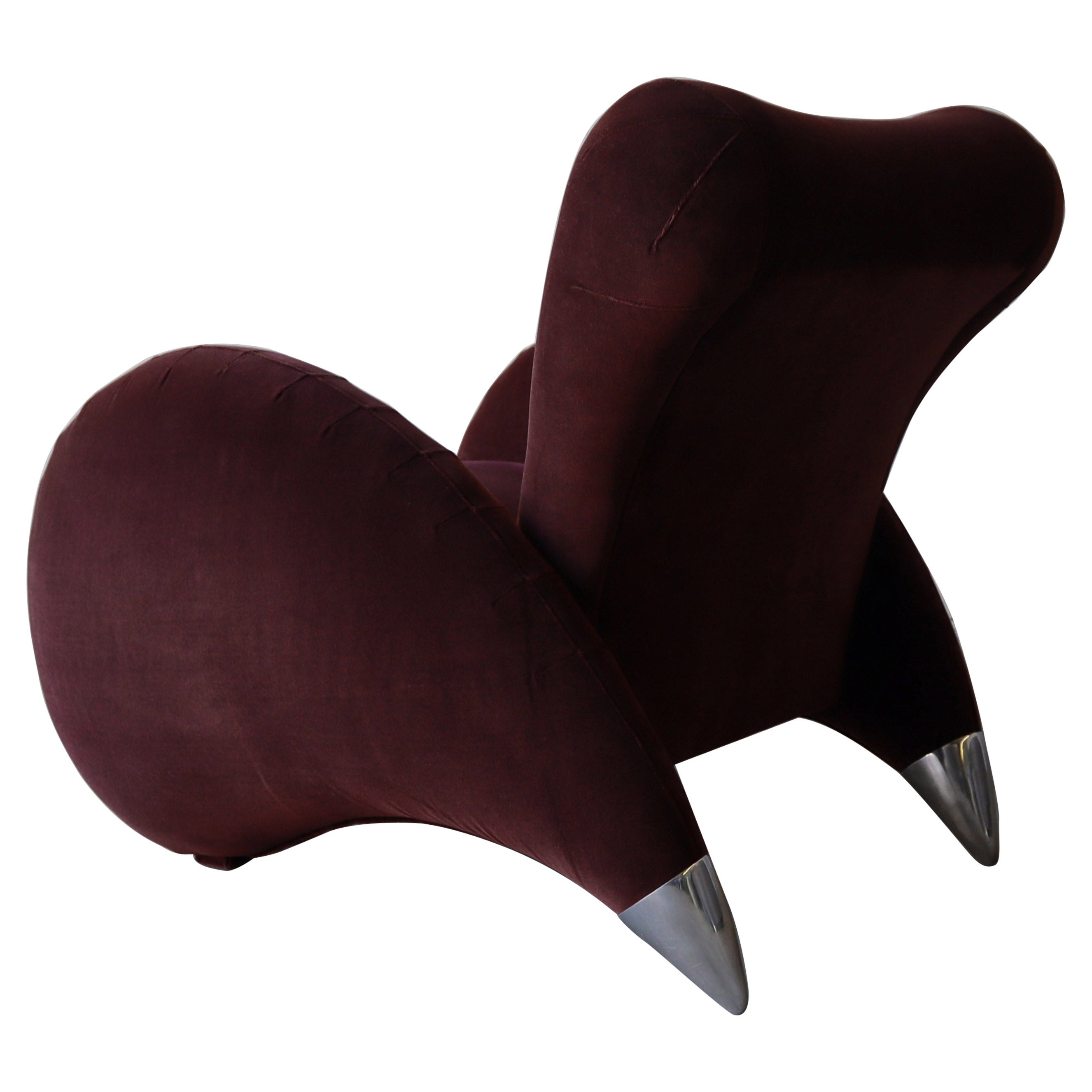 Sculptural Spiral Leather Lounge Chair For Sale at 1stDibs | spiral ...