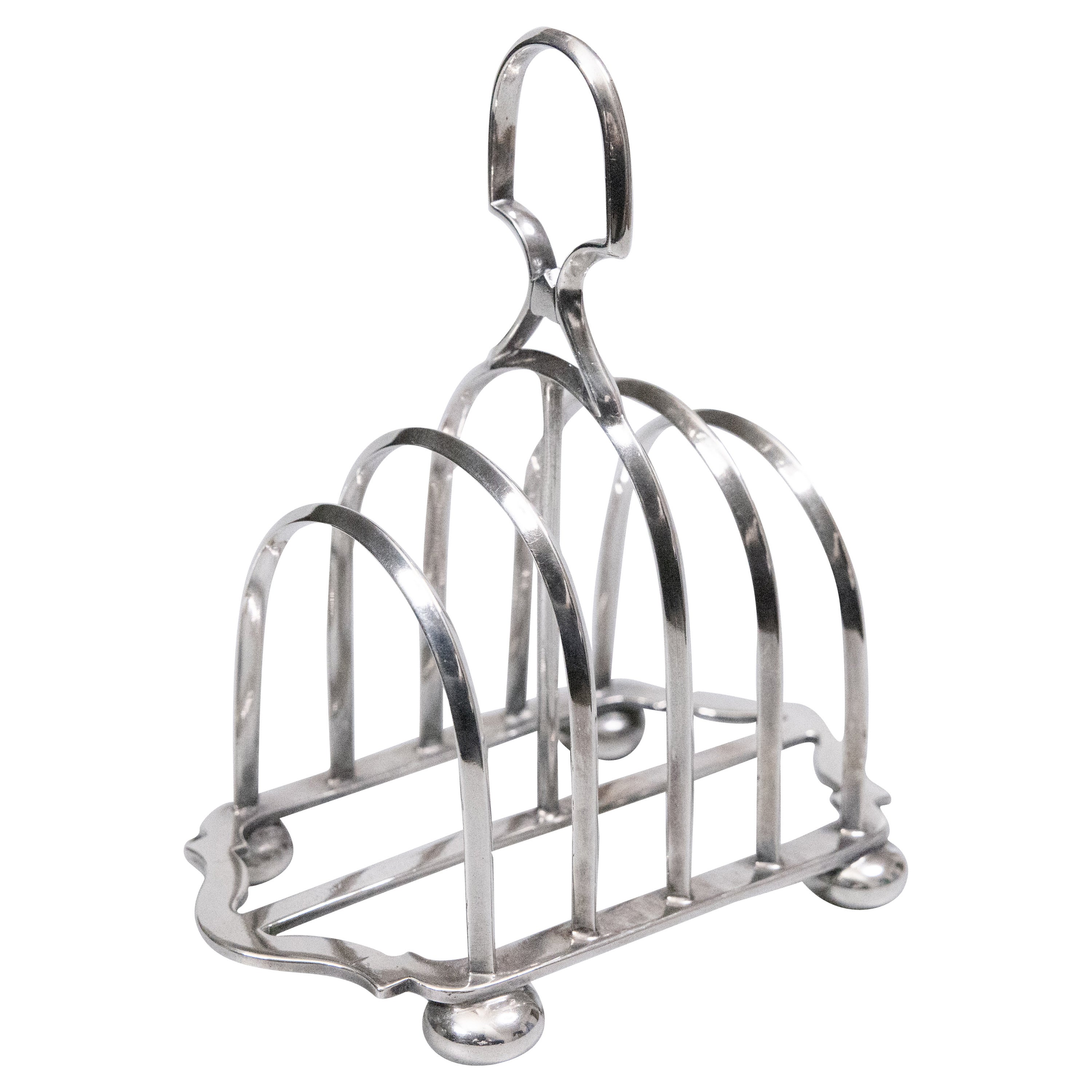 Antique Golf Toast Rack, Silver Plate at 1stDibs