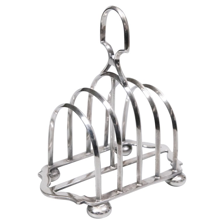 Art Deco 1930s English Silver Plate Toast Rack at 1stDibs