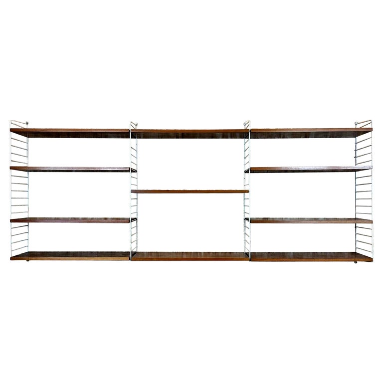 60s 70s Teak String Shelf Module by Kajsa and Nils "Nisse" Strinning ...