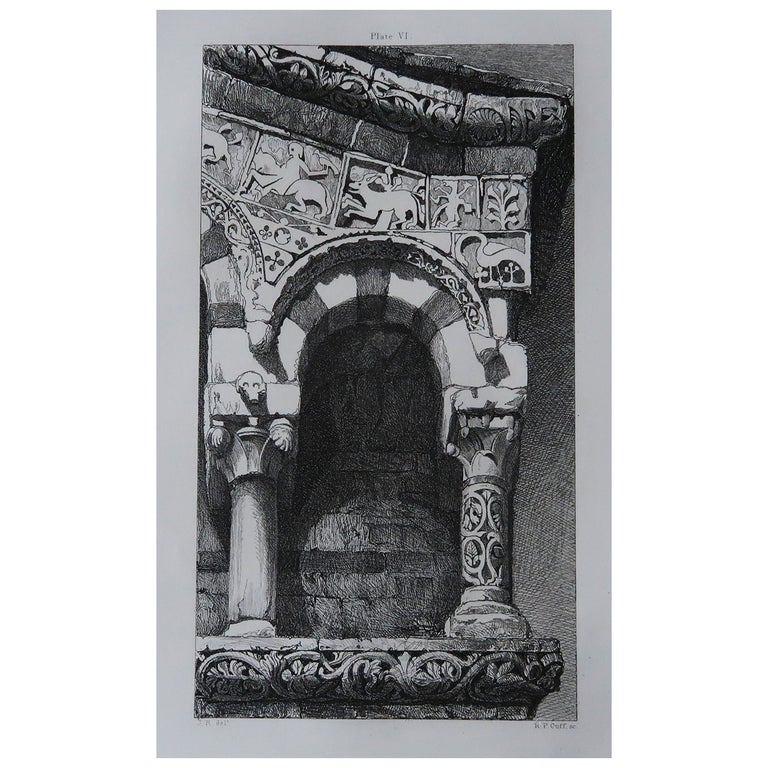 Original Antique Architectural Print by John Ruskin, circa 1880 ...