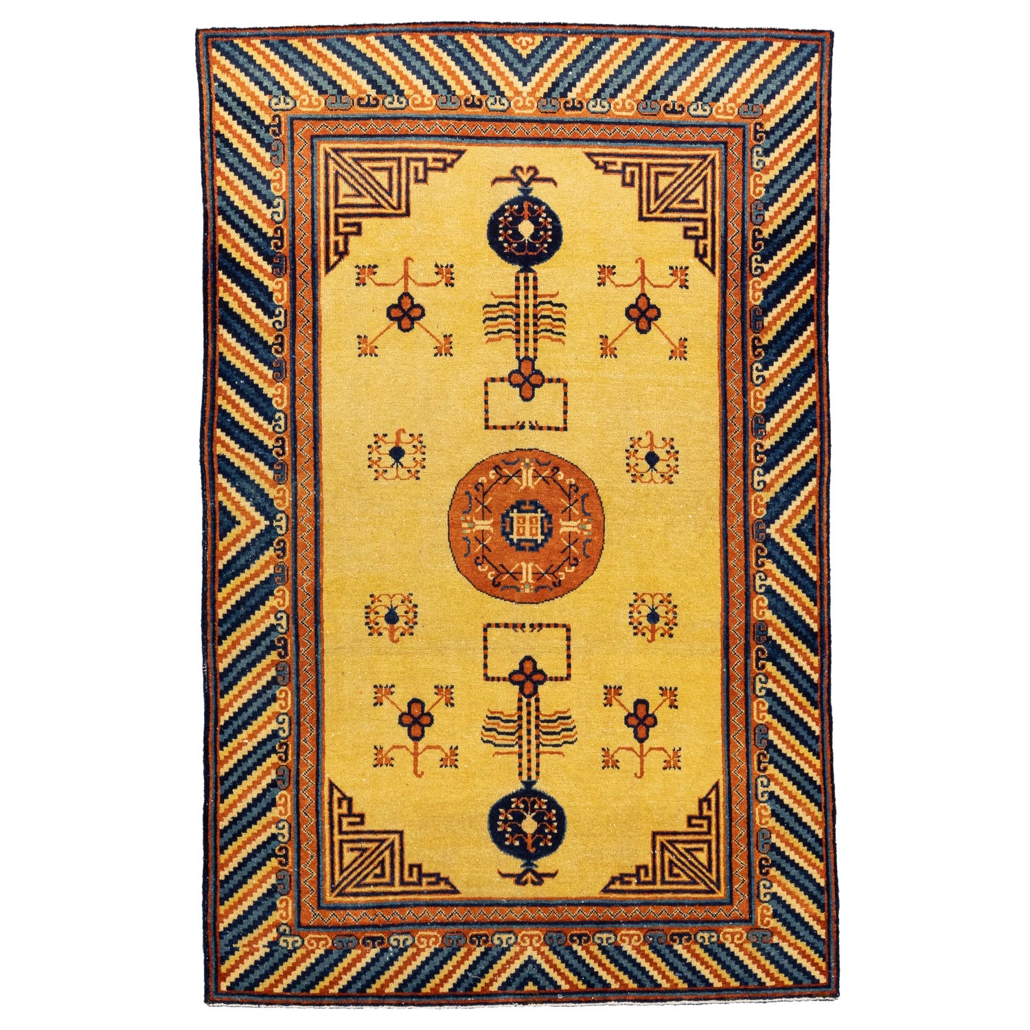 Pomegranate Design Antique Khotan Rug at 1stDibs