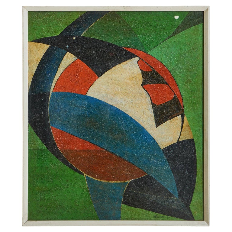 Abstract Framed Artwork by Attilio Ferracin, Italy 1970s For Sale at ...