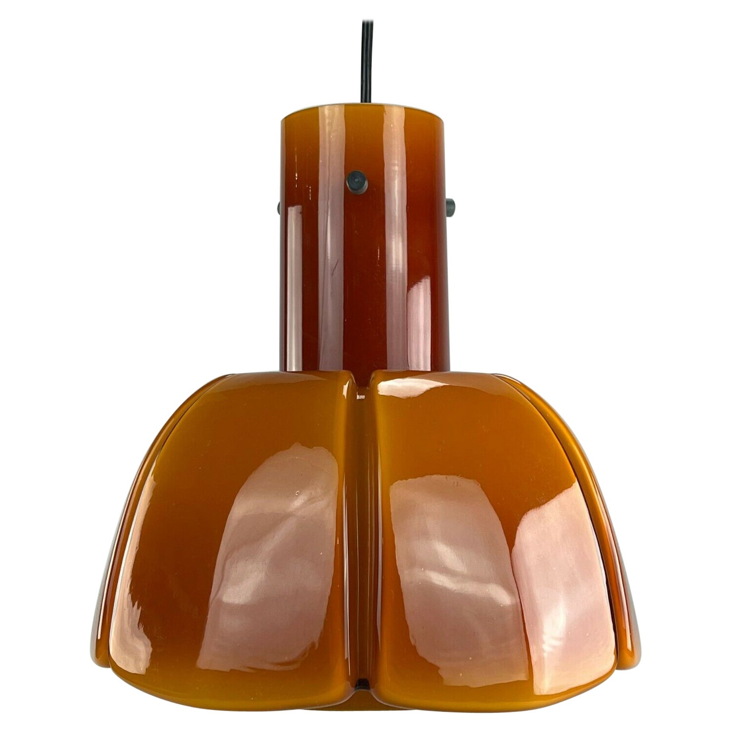 1970s Extra Large Limburg Glass Ceiling Lamp in Octagon Shape with 4 ...