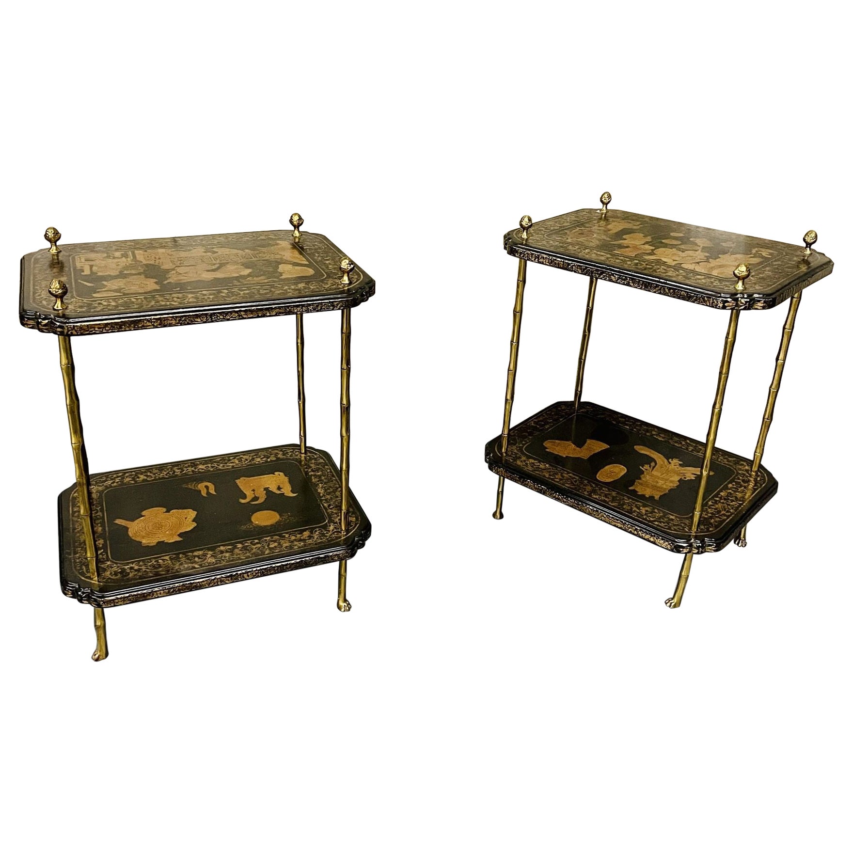 A Hand Painted Byzantine Themed Occasional Table at 1stDibs