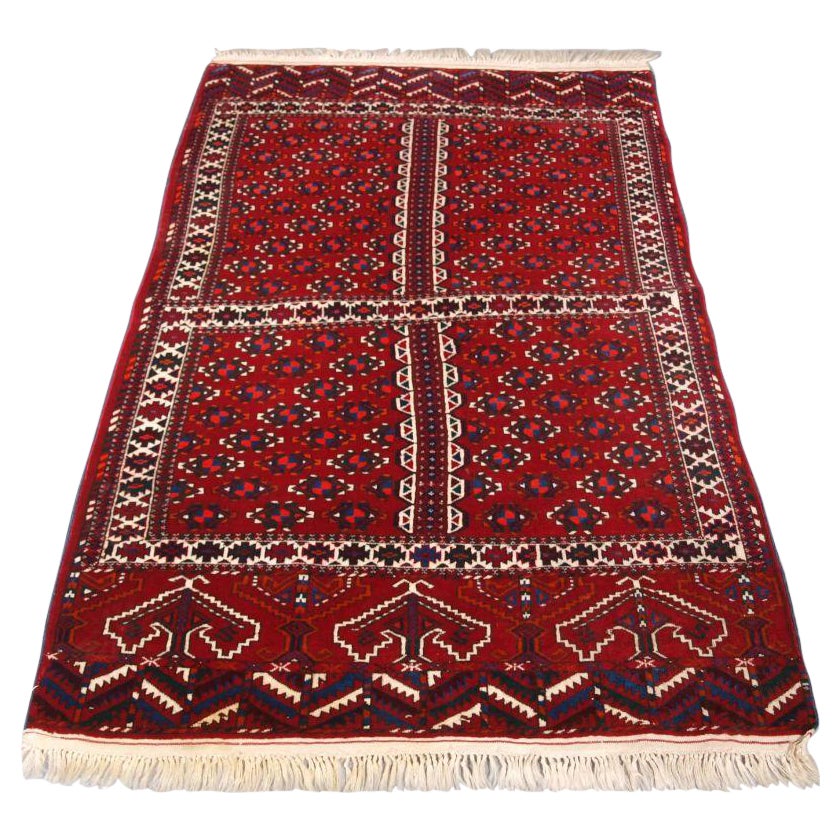 Old Yomut Turkmen Rug of Ensi Design, Good Furnishing Rug, circa 1930 ...