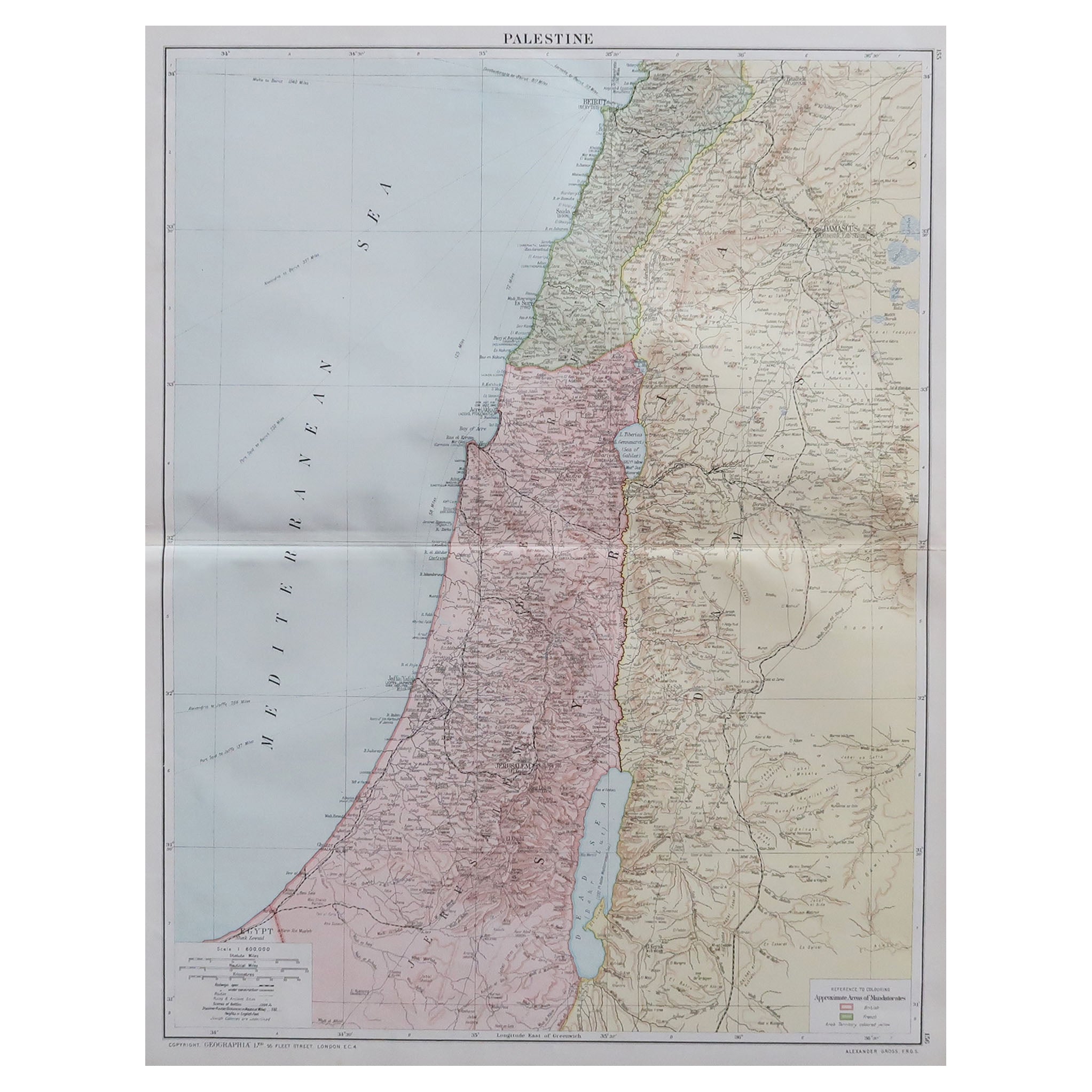 Large Original Vintage Map of China, circa 1920 at 1stDibs