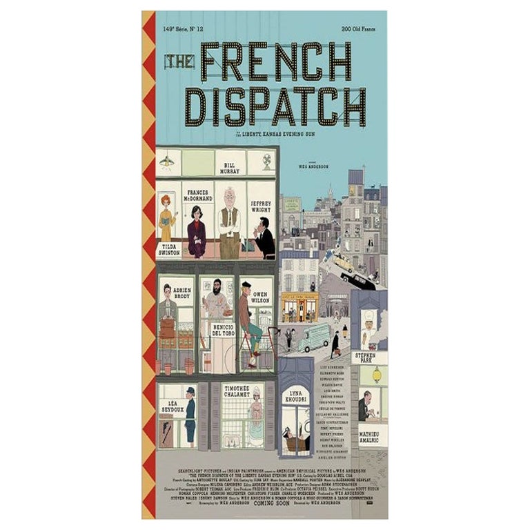 The French Dispatch, Unframed Poster, 2021 For Sale at 1stDibs