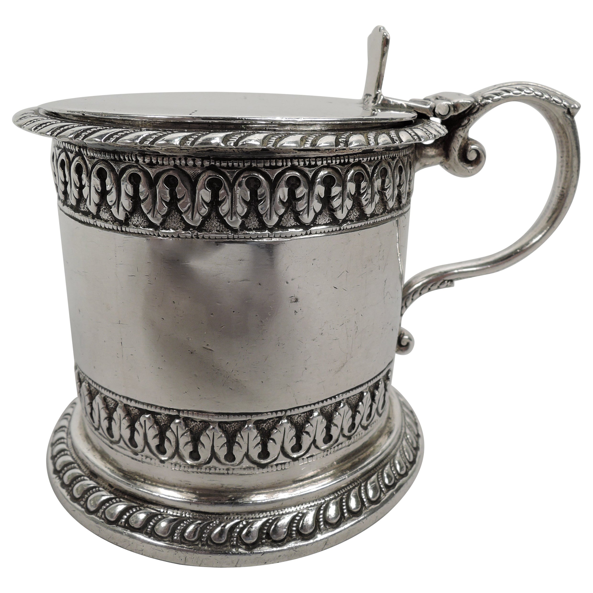 Victorian Silver Hand Pierced Mustard Pot, 1893, Charles Stuart Harris ...