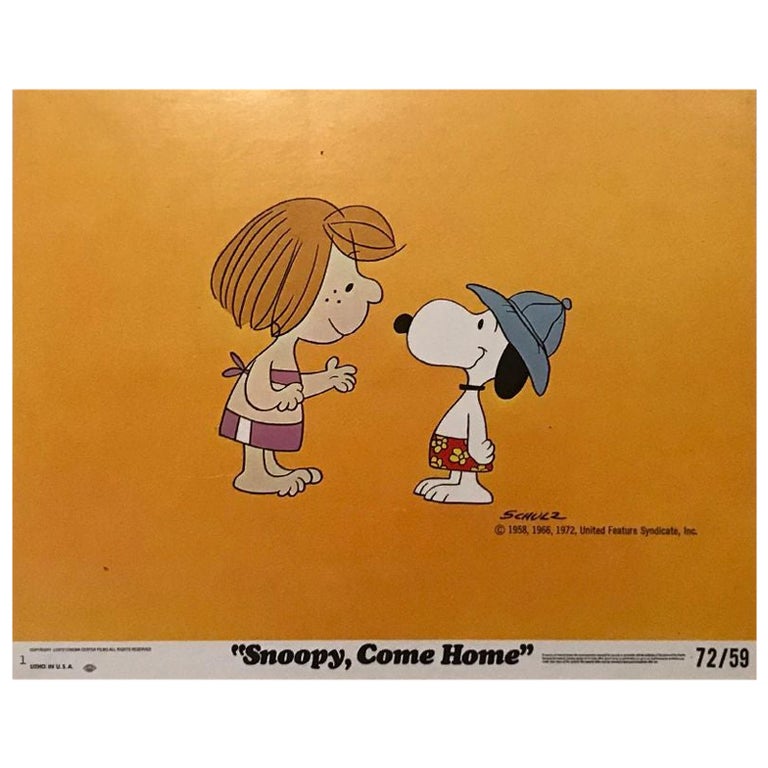 Snoopy Come Home, Unframed Poster, 1972, #1 of a Set of 7 For Sale at ...