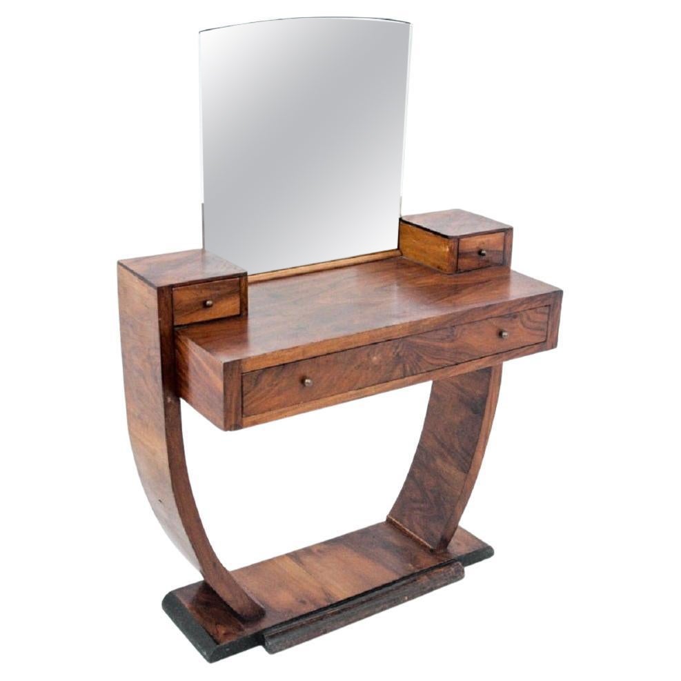 Half Circle Deco Dressing Table Model Used Lucille Ball For Sale at 1stDibs
