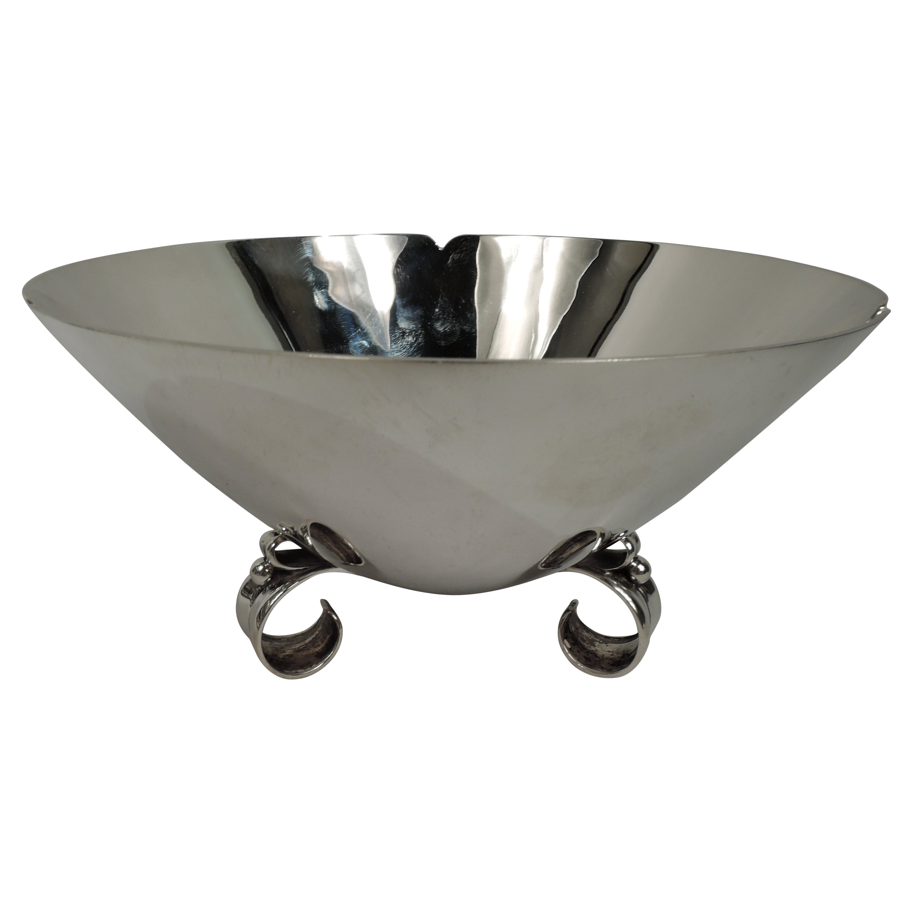 Woodside Silver Co. Sterling Art Deco Bowl, 1920s at 1stDibs