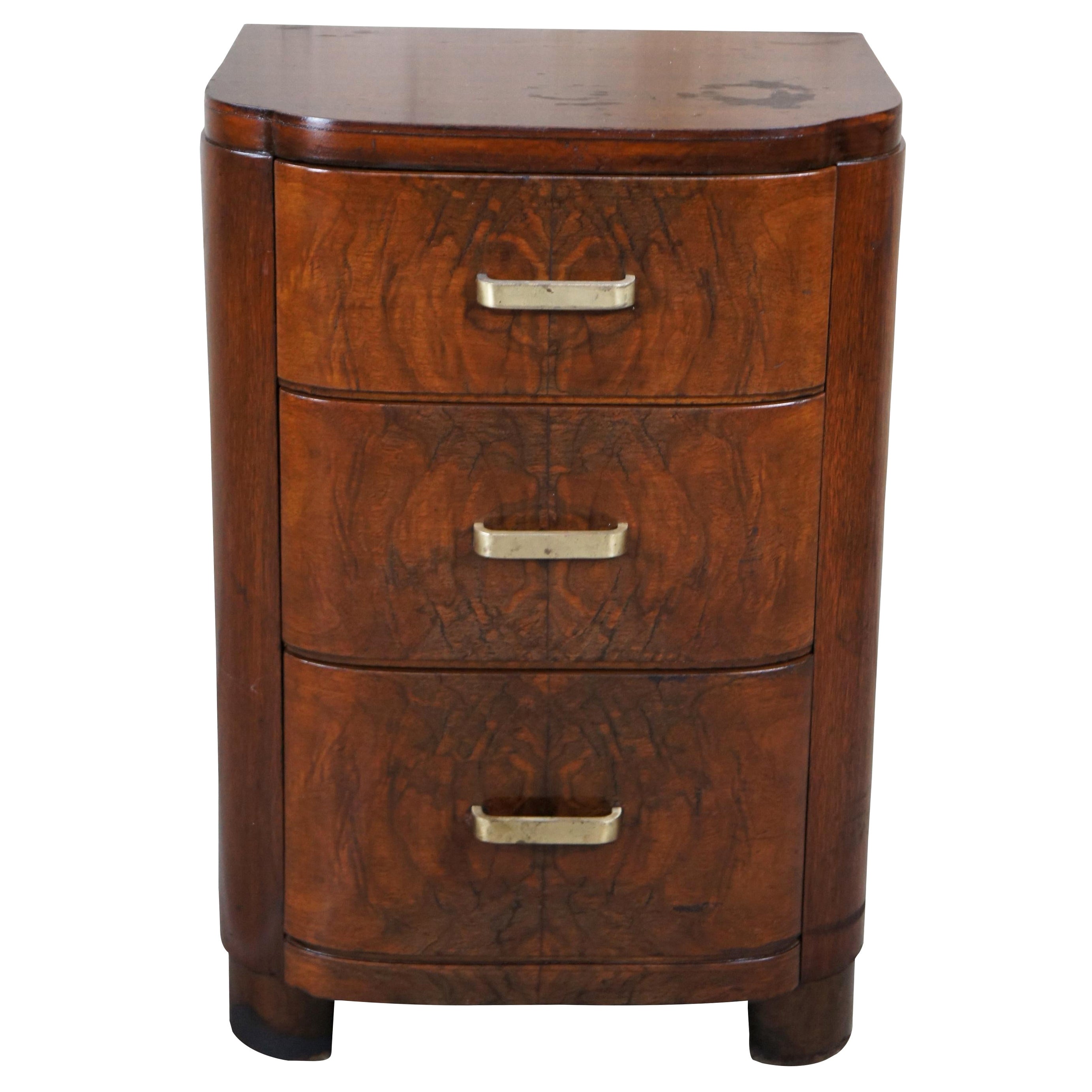 Sieling Modern Cerused Mahogany Art Deco Ash Gray Gold Accent ...