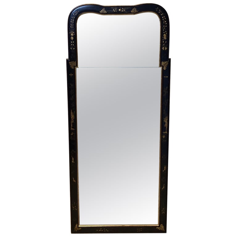 Chinoiserie Hand Painted Mirror at 1stDibs