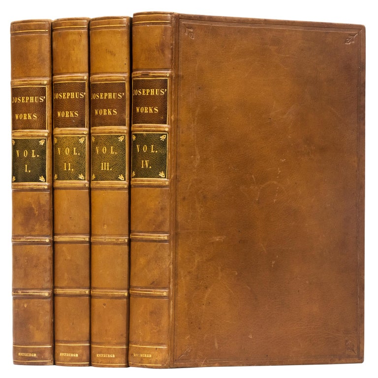4 Volumes, Flavuis Josephus, the Works of Flavius Josephus at 1stDibs