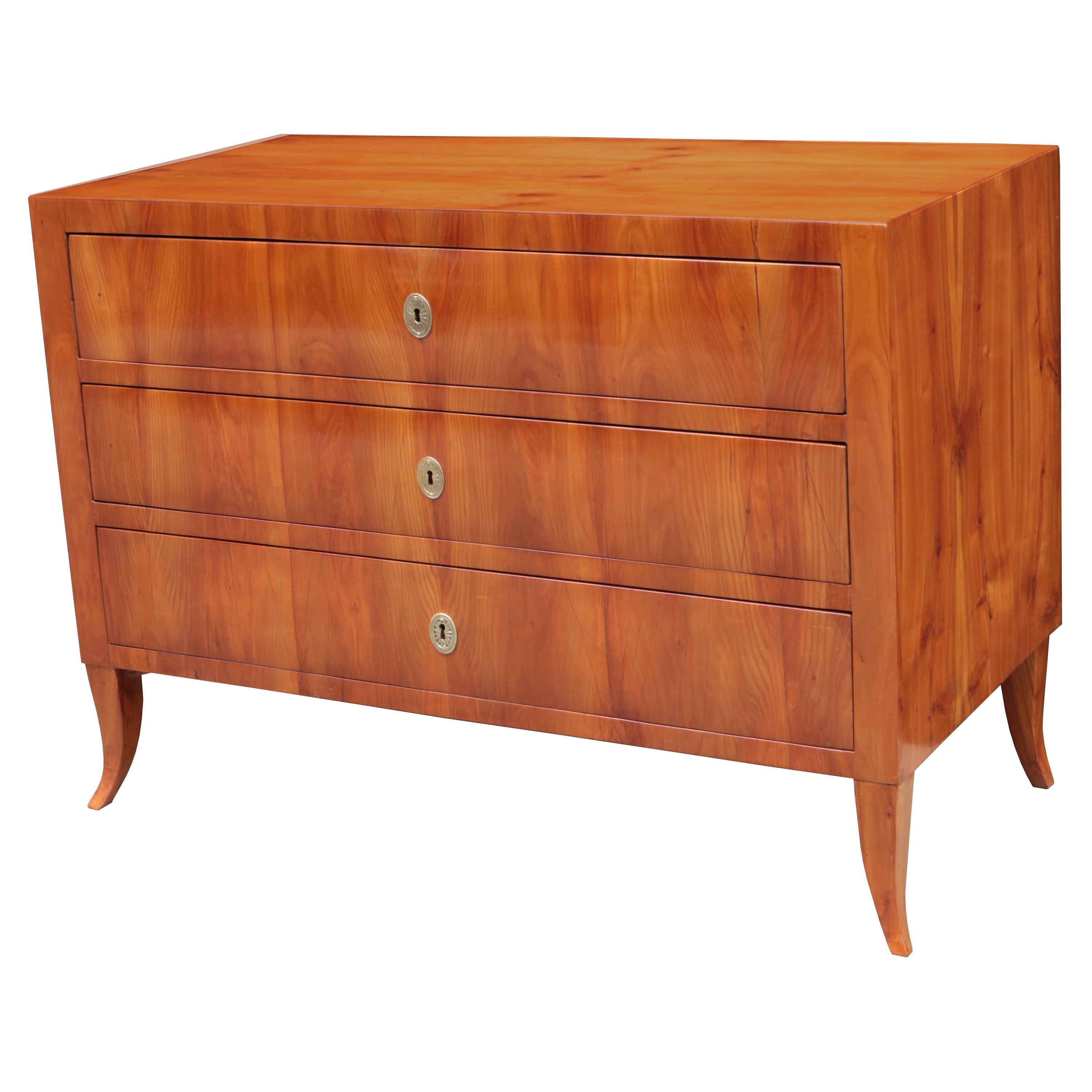 Single Biedermeier Chest of Drawers at 1stDibs