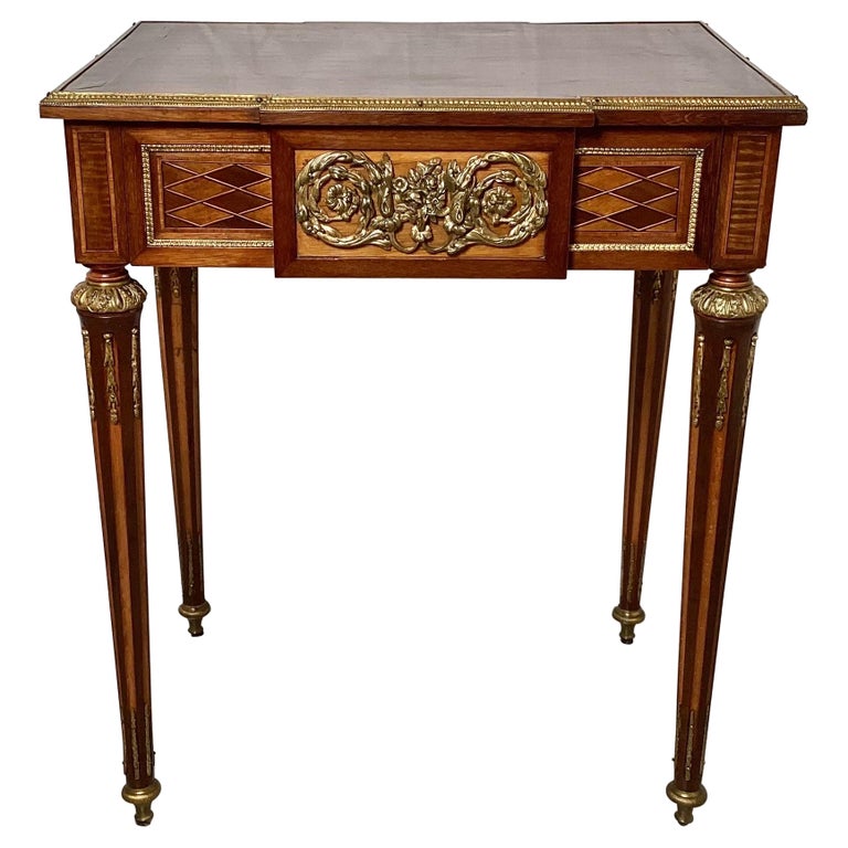 Magnificent Inlaid Ormolu Side Table For Sale at 1stDibs