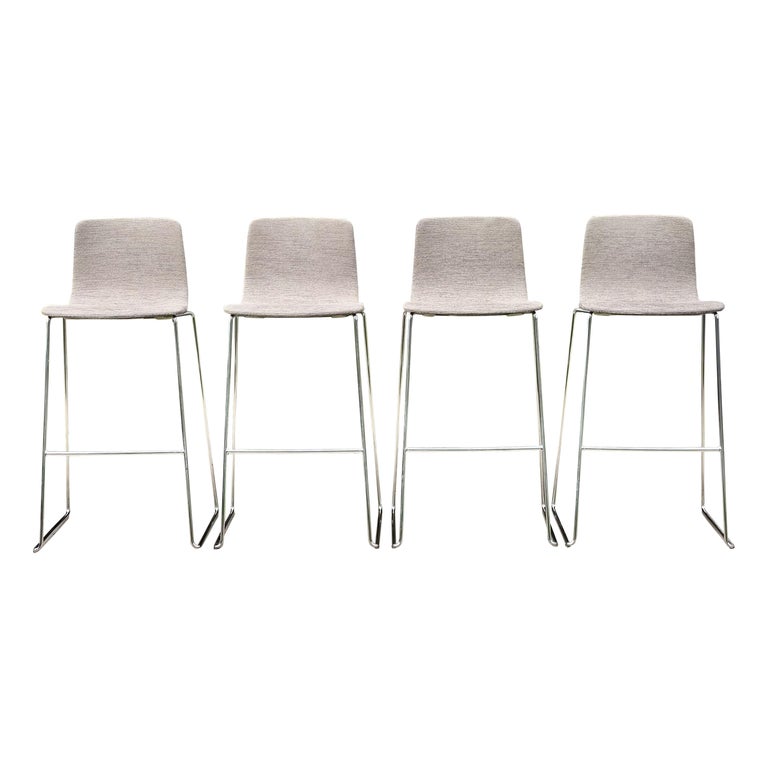 Arper by Antti Kotilainen Aava Upholstered Bar Stools, Made in Italy at ...