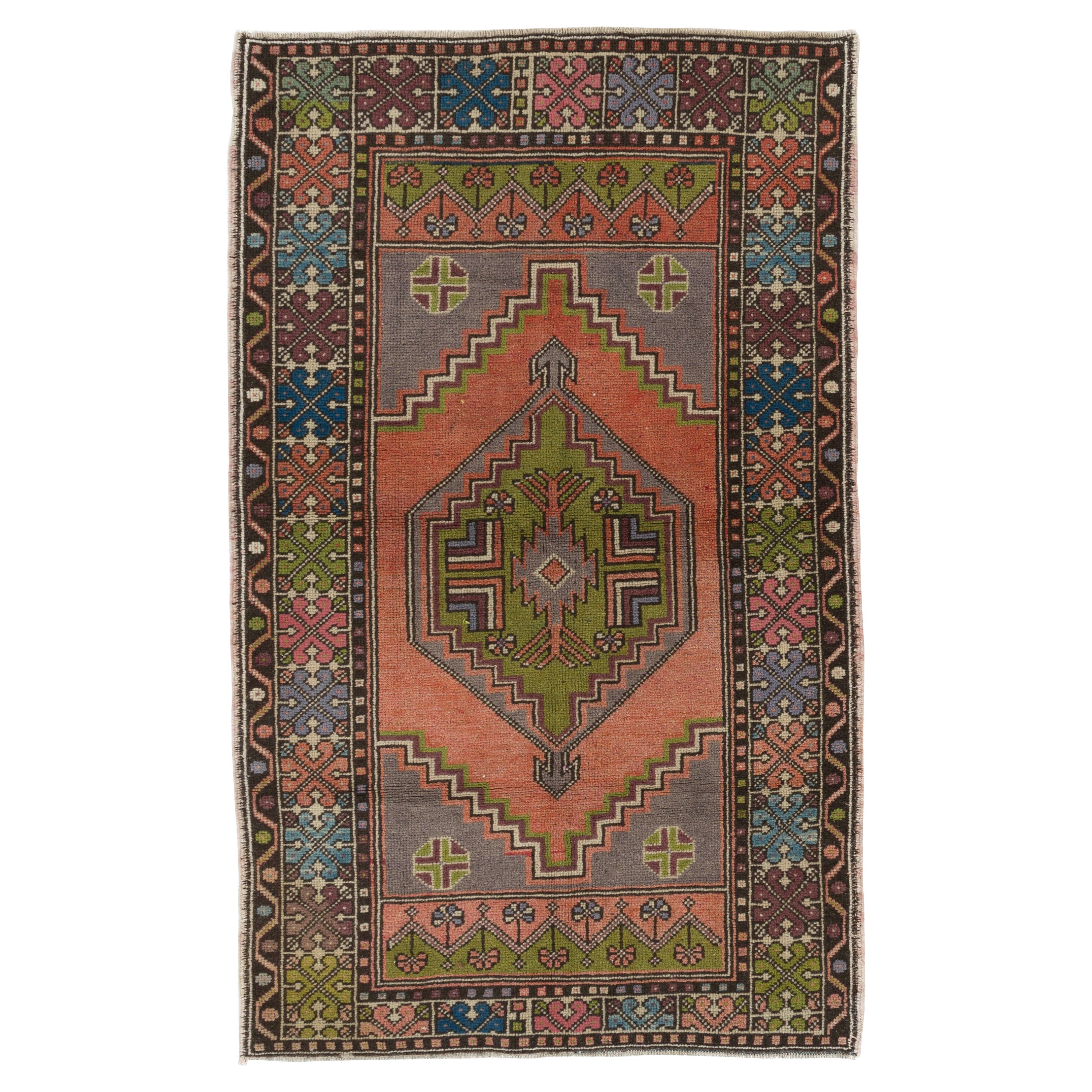 Tapis de village turc vintage de 4,6 x 8 m, tapis traditionnel oriental ...
