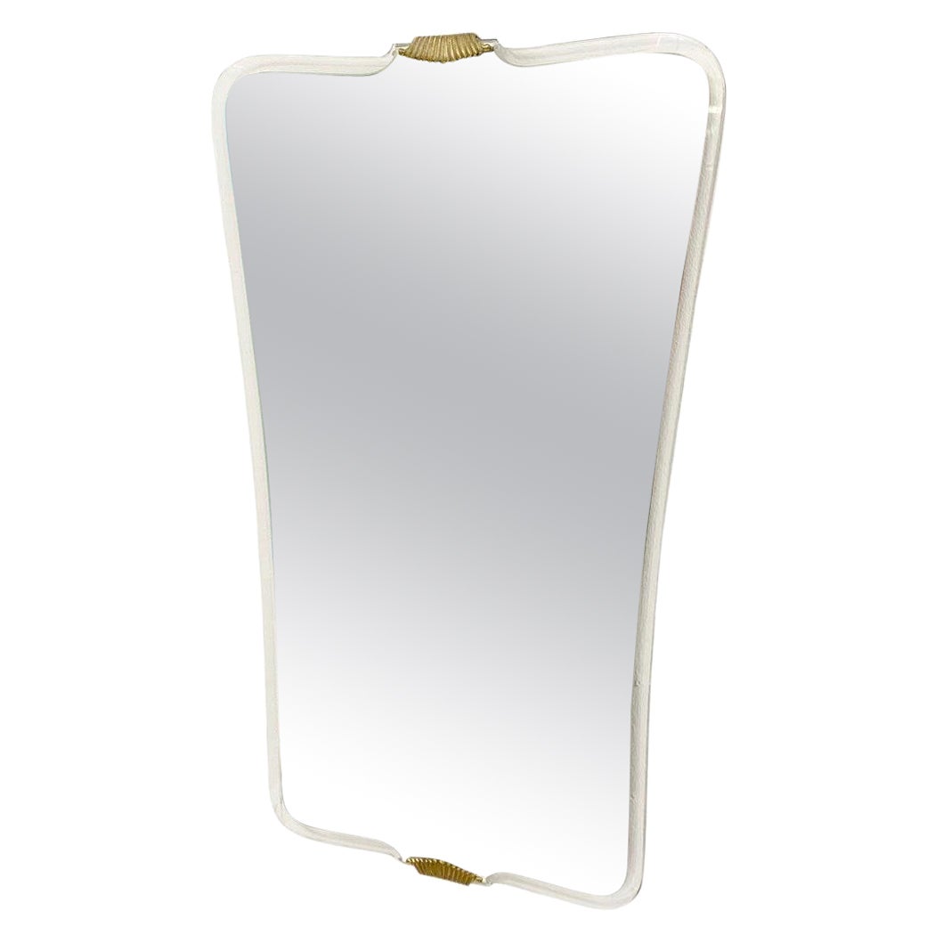 Mid-Century Carved and Golden Mirror, 1950s For Sale at 1stDibs