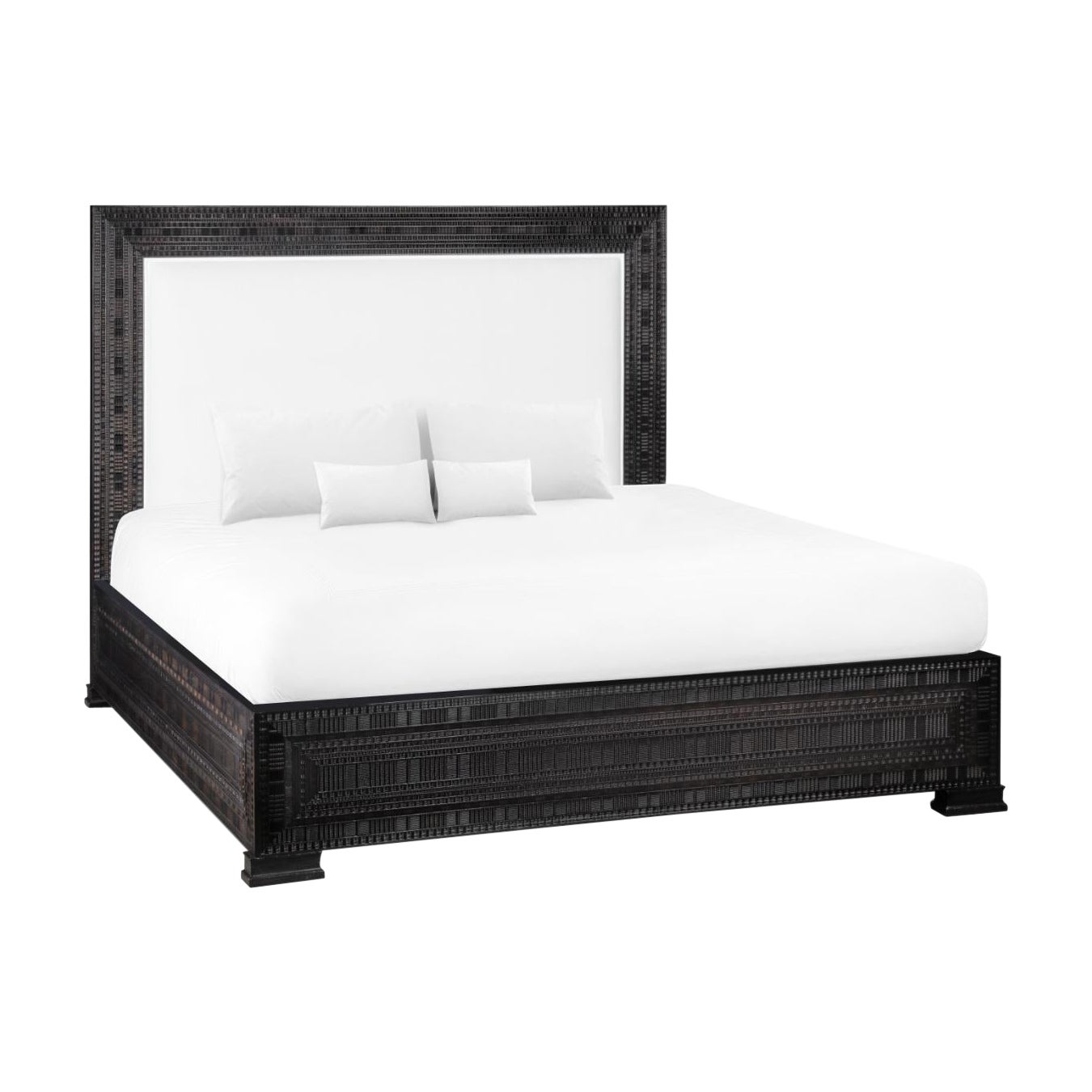 c.1880 Antique Rosewood Dutch Marquetry 3/4 Bed at 1stDibs