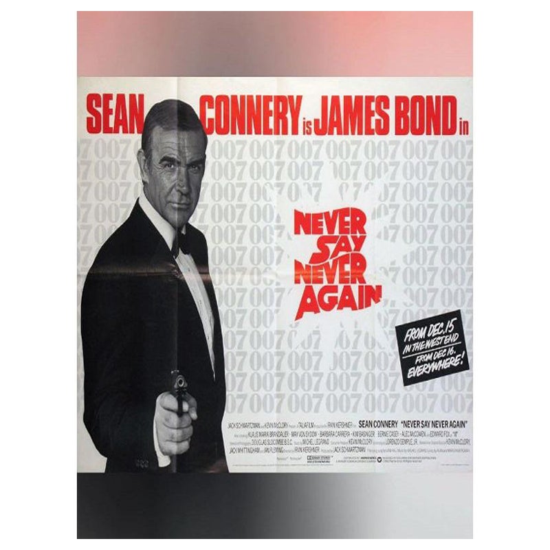 Never Say Never Again, Unframed Poster, 1982 For Sale at 1stDibs