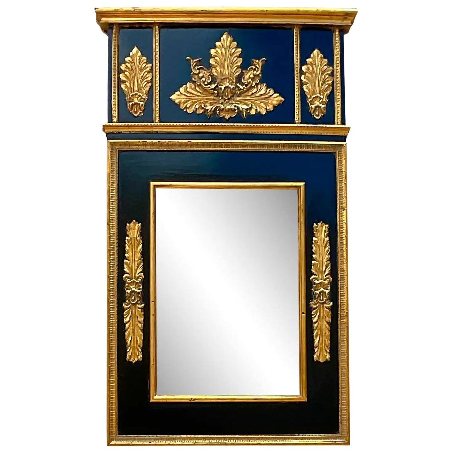 Neoclassical Wall Mirror in Gilt Wrought Iron, France, 1950 For Sale at ...
