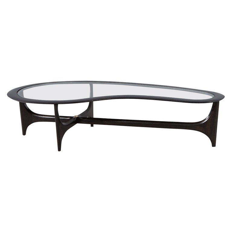 Mid-Century Modern Kidney Shaped Coffee Table by Adrian Pearsall Lane ...