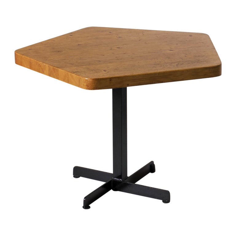 Charlotte Perriand Pentagonal Table for Les Arcs, France, 1960s at 1stDibs