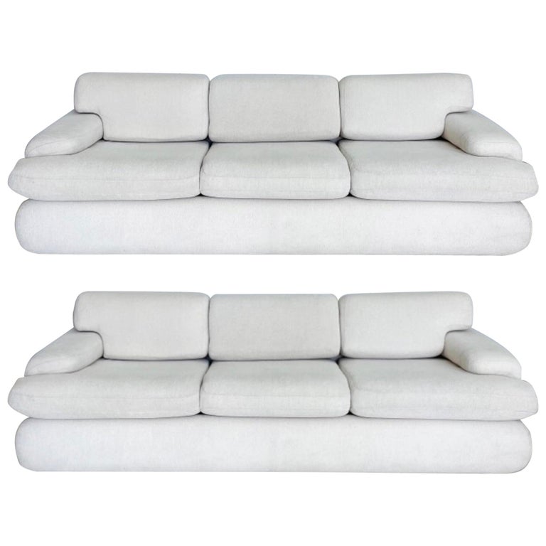 Pair Vintage Low Profile Preview Sofas For Sale at 1stDibs
