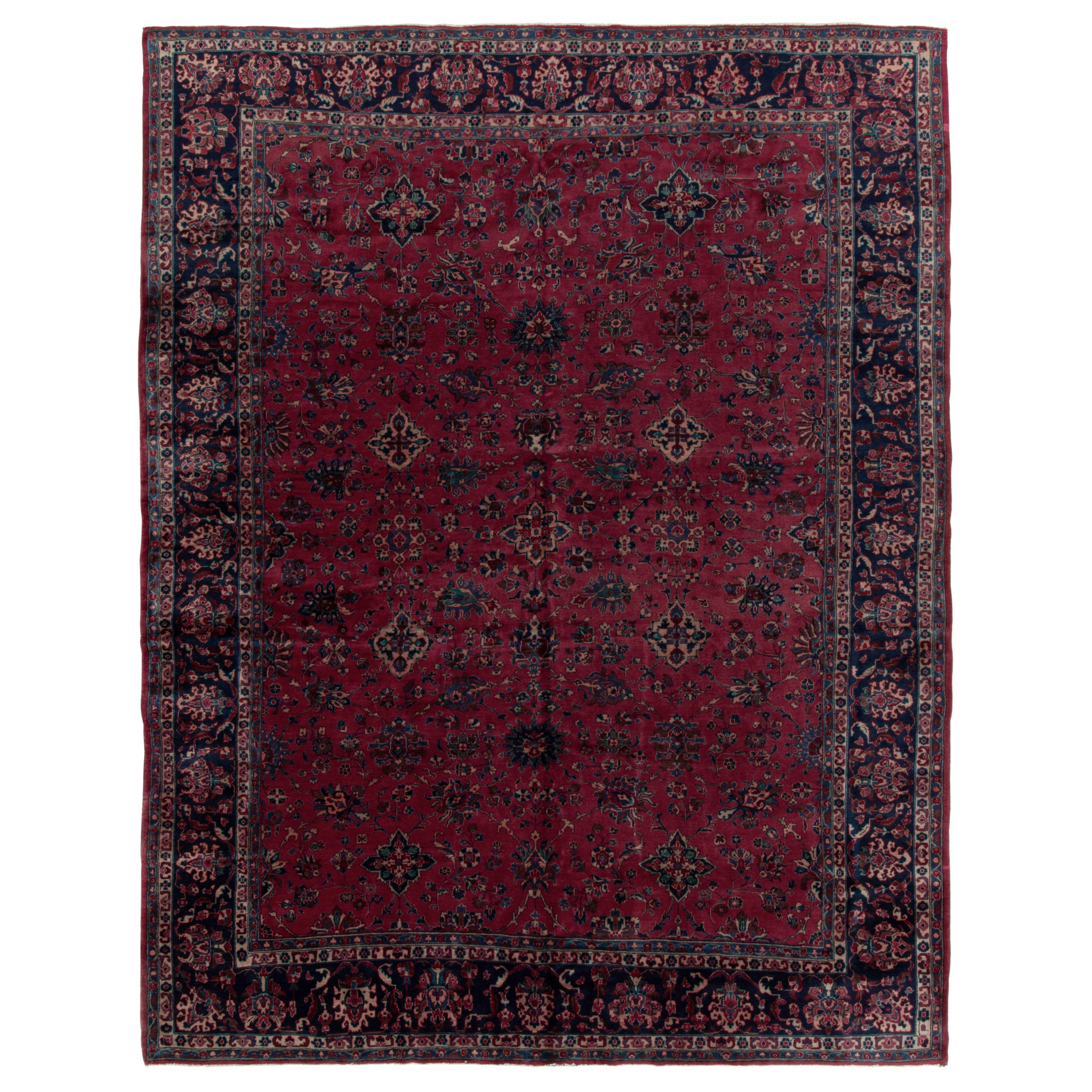 Antique Afshar Persian Rug Red Brown and Blue Geometric Pattern at ...