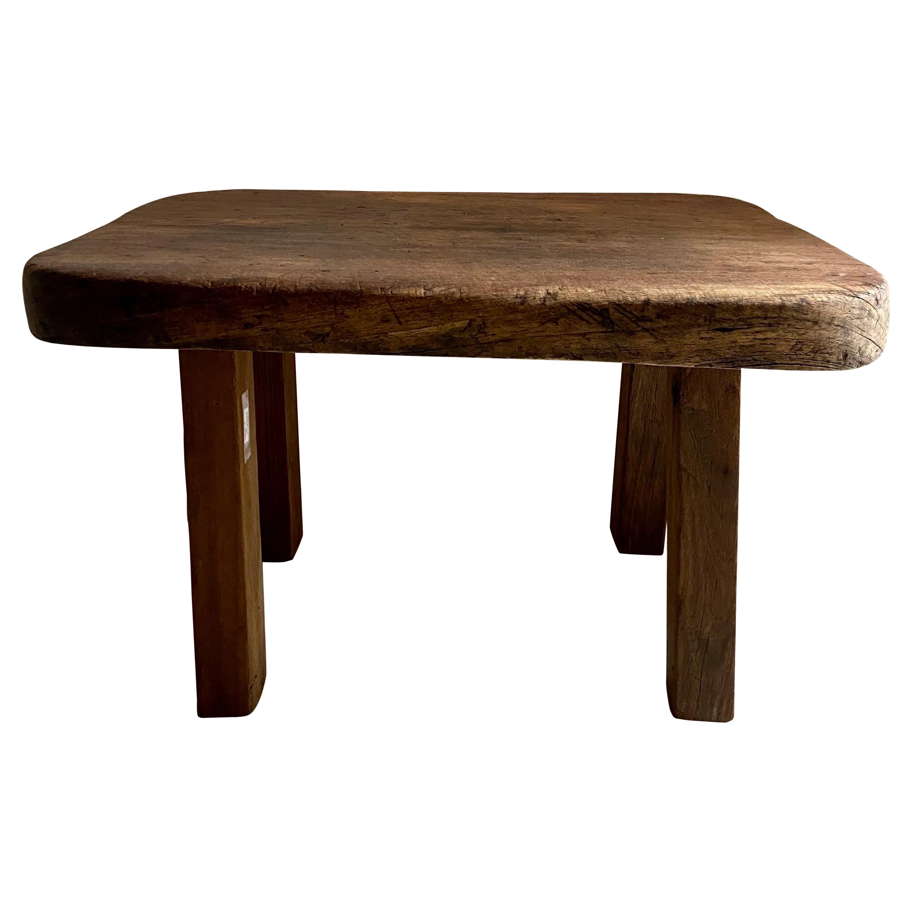 Rustic Round Side Table From Mexico at 1stDibs