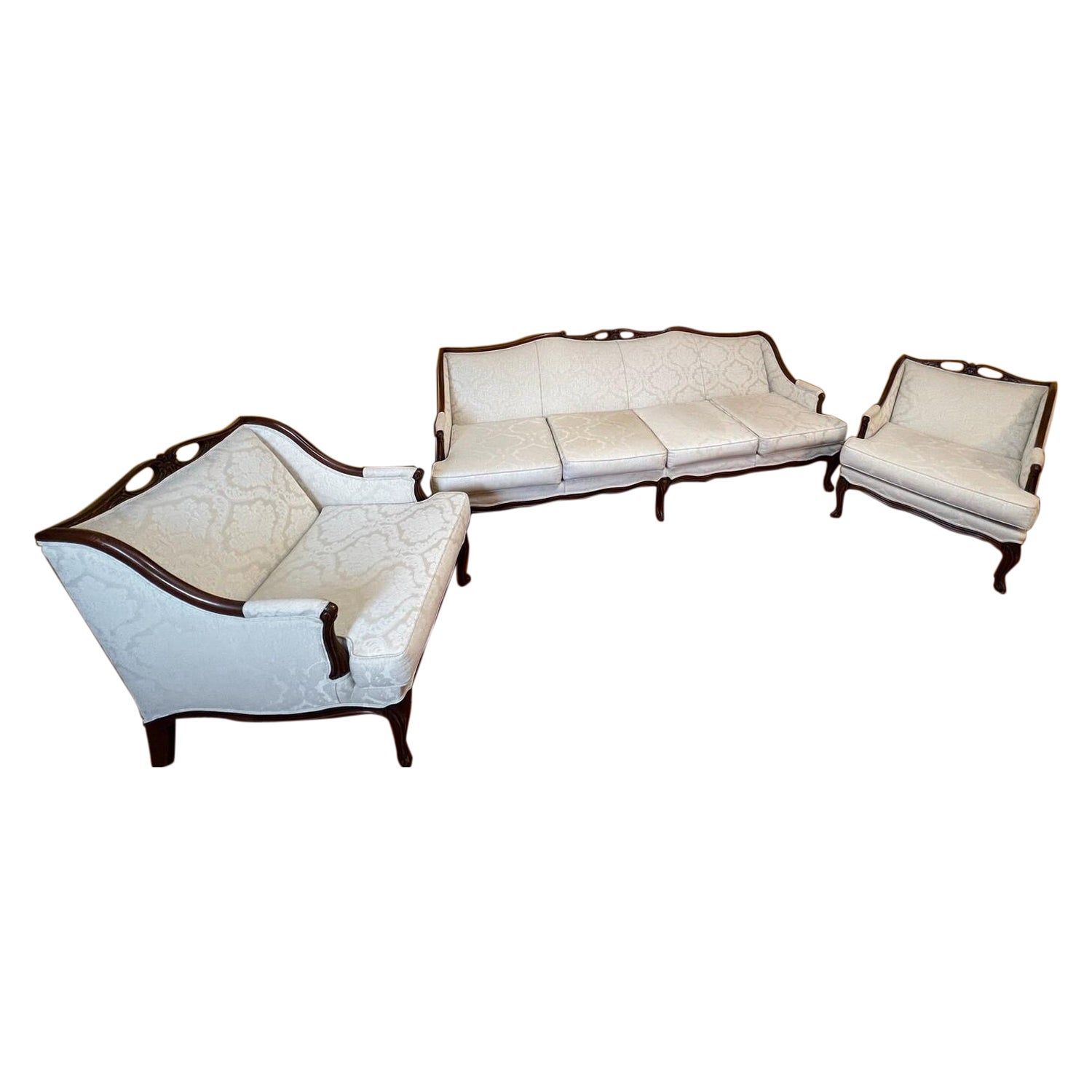 Vintage Three Piece Lounge Suite at 1stDibs