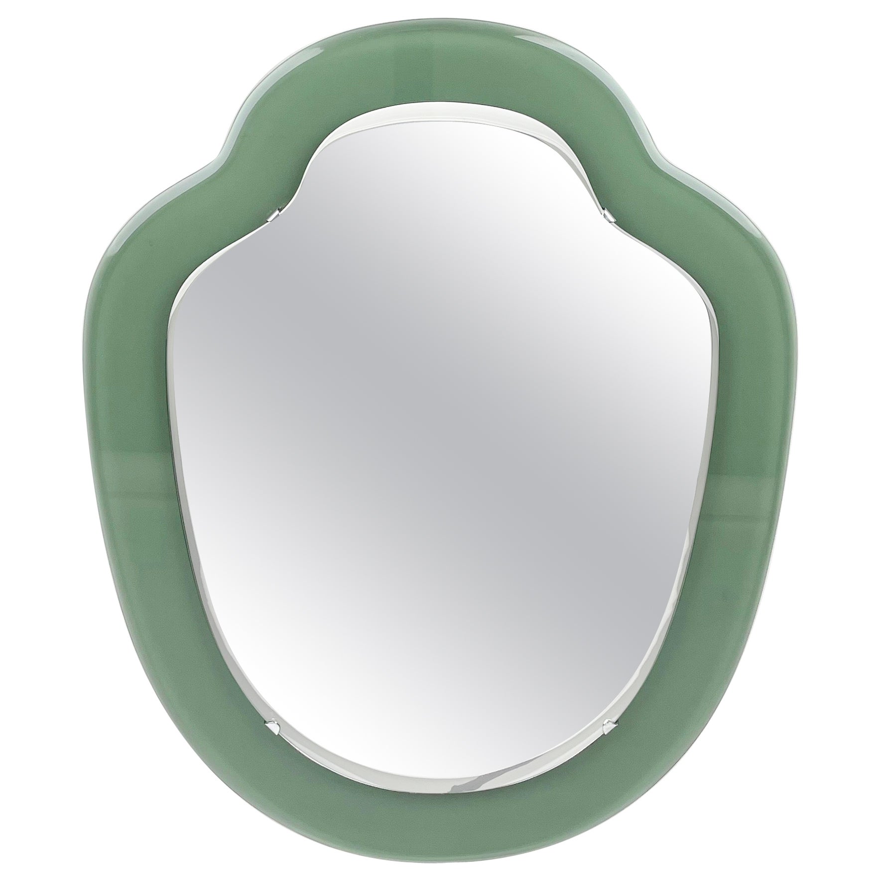 Italian Mid-Century Modern Fumé Glass Mirror by Fontana Arte, 1950 at ...