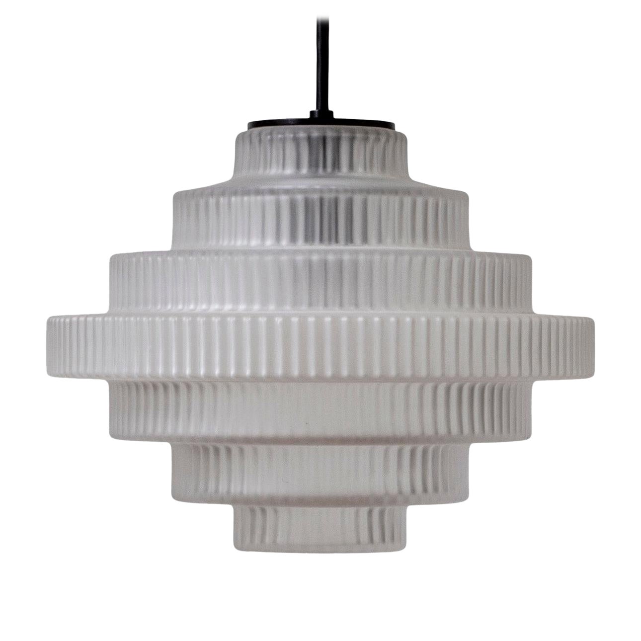 Archive Pendant Light by Souda, Frosted Glass, in Stock For Sale at 1stDibs