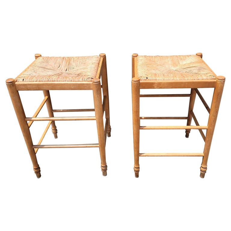 Mid Century Hand Made Bar Stools For Sale at 1stDibs