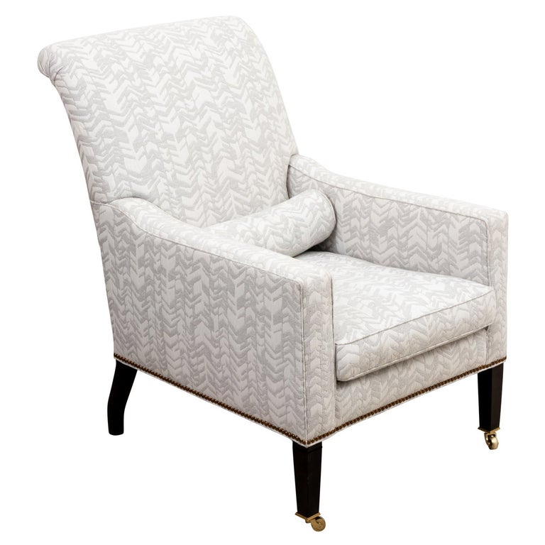 Upholstered Howard Style Armchairs For Sale at 1stDibs
