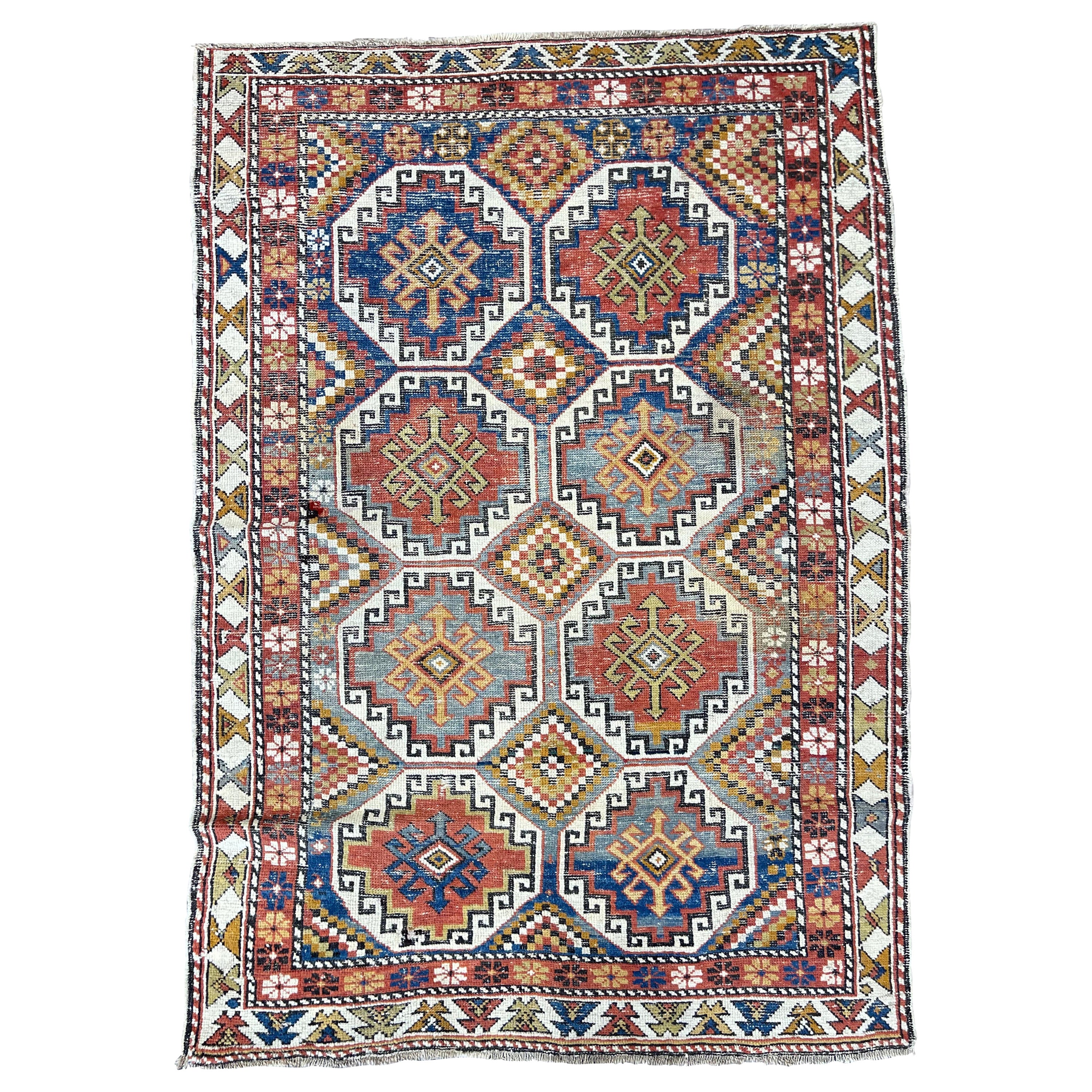 Antique Moghan Kazak circa 1910 For Sale at 1stDibs