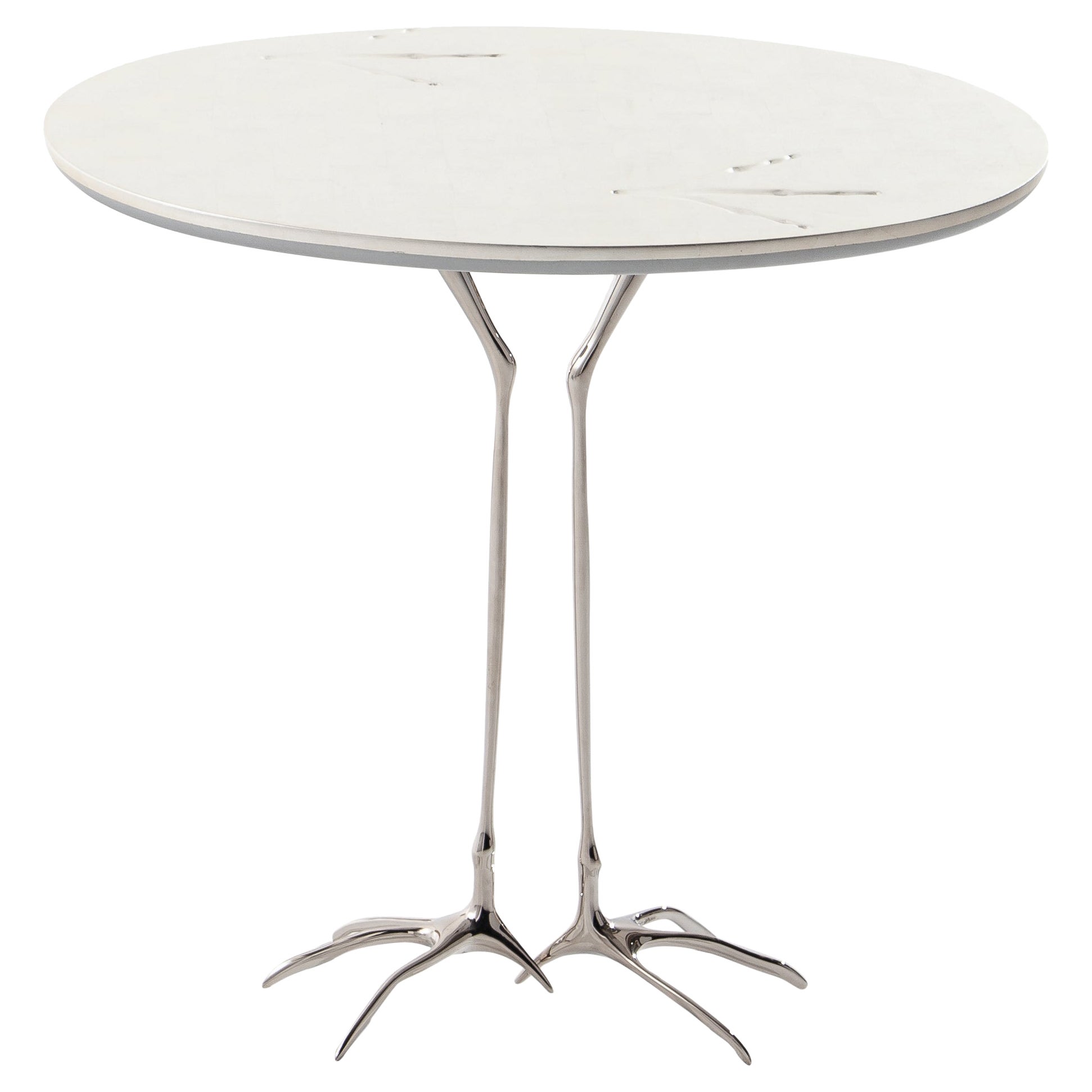 "Traccia" Gold Leaf Bird Leg Table by Meret Oppenheim at 1stDibs ...