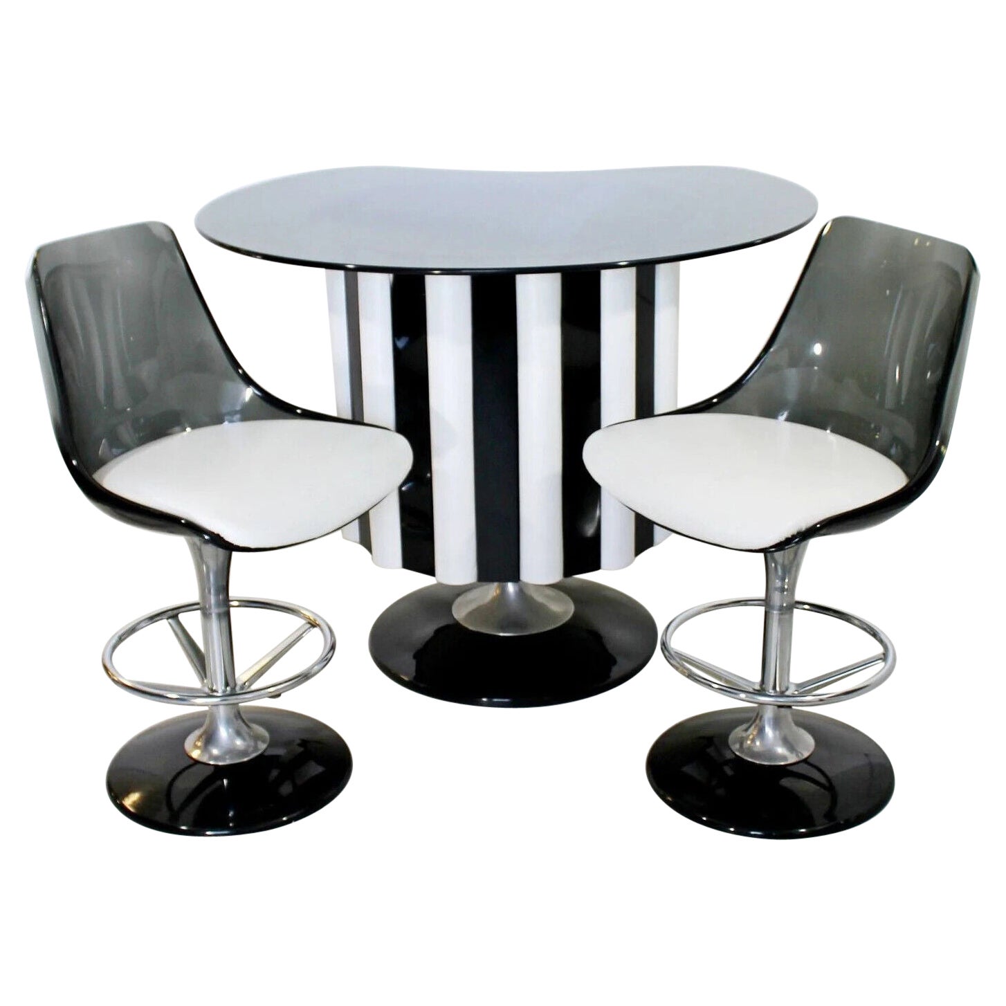 Mid-Century Modern Hollywood Regency Pair of Lucite Bar Stools Light Up ...
