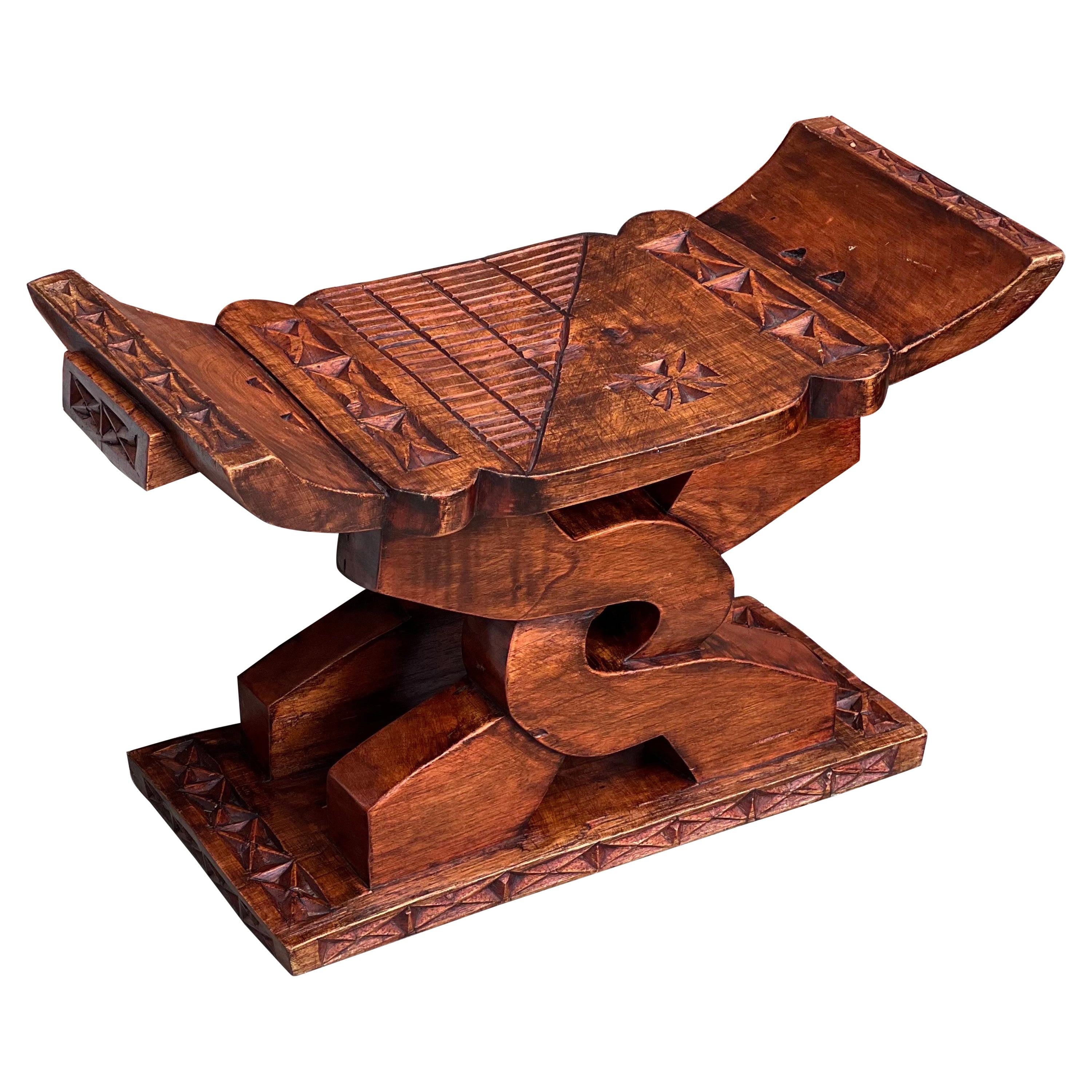 Ghanaian Ashanti 'Wisdom Knot' Stool at 1stDibs