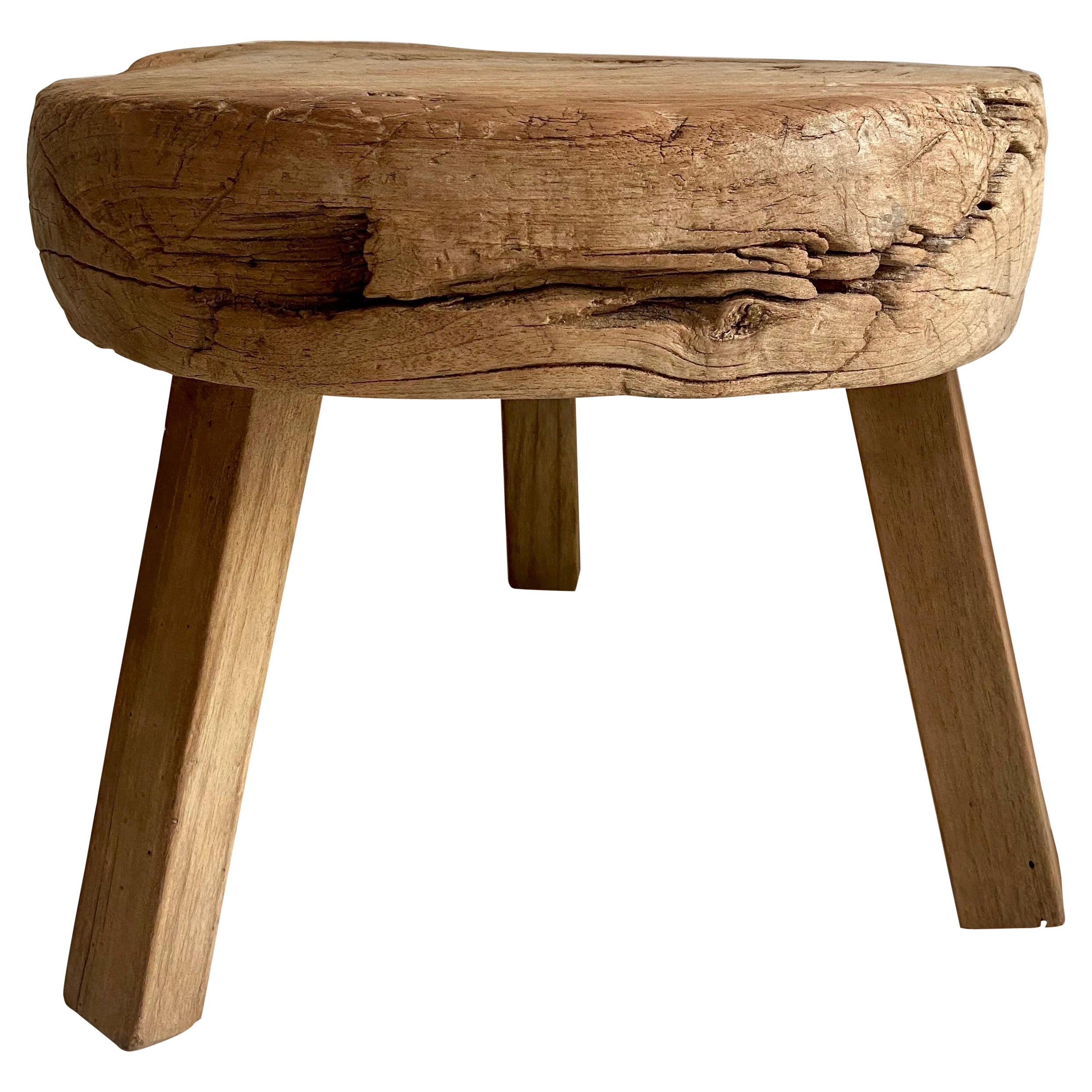 Rustic Round Side Table From Mexico at 1stDibs