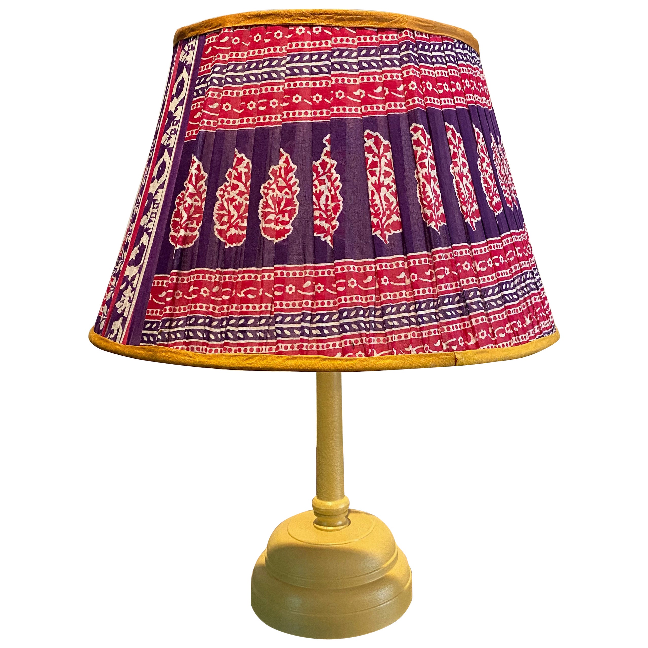 16” Indian Sari Lampshade with Duplex Fitting For Sale at 1stDibs