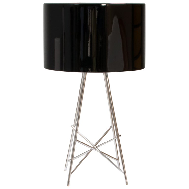 Flos by Rodolfo Dordoni Black and Chrome Ray Table Lamp For Sale at 1stDibs